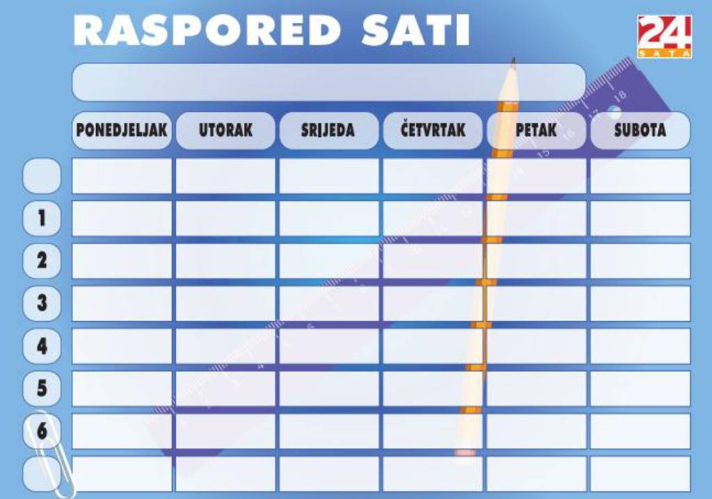 RASPORED SATI - najnovije objave | 24sata