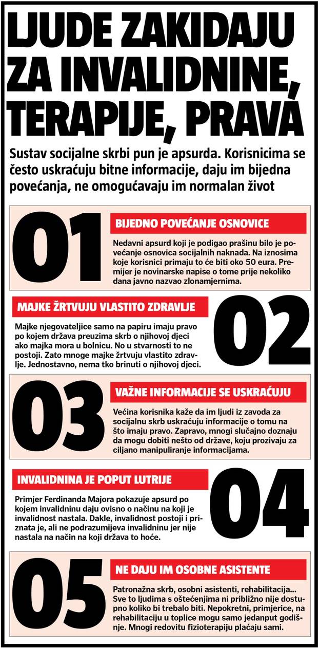 Ferdinand: Invalid sam, a žena ima rak. Invalidninu mi ne daju. Tatjana ...