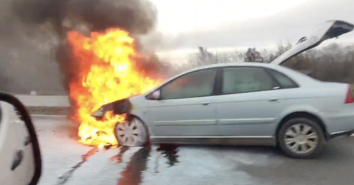 VIDEO Požar kod Velike Gorice: Usred vožnje planuo automobil | 24sata