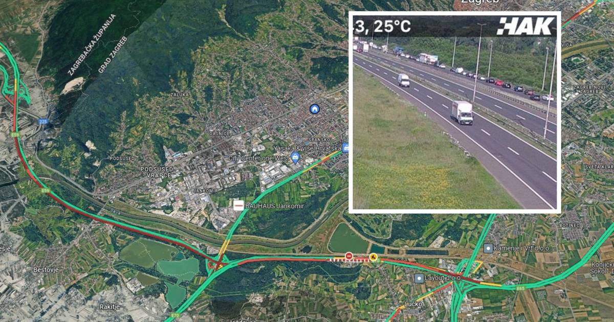 Pogledajte gužvu oko Zagreba: Kolona na obilaznici čak 6 km! | 24sata