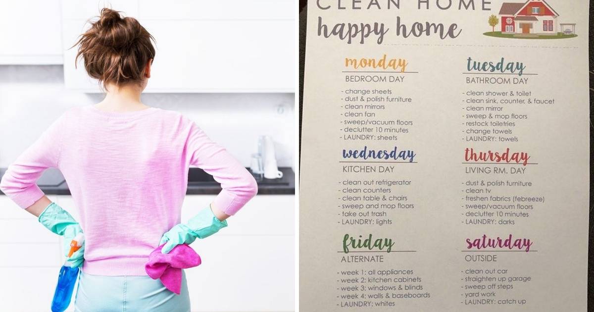 Mama podijelila svoj tjedni plan čišćenja, mnogi ostali u šoku... | 24sata