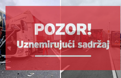 FOTO Teška nesreća na A3 kod granice sa Srbijom: Sudarila su se tri kamiona, ima ozlijeđenih ...