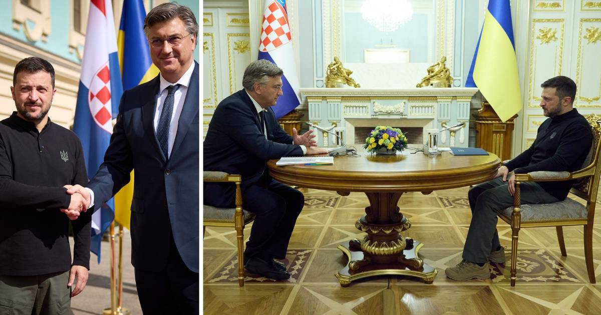 Zelenski objavio fotografije s Plenkovićem: 'Zahvalan sam Hrvatskoj što ...