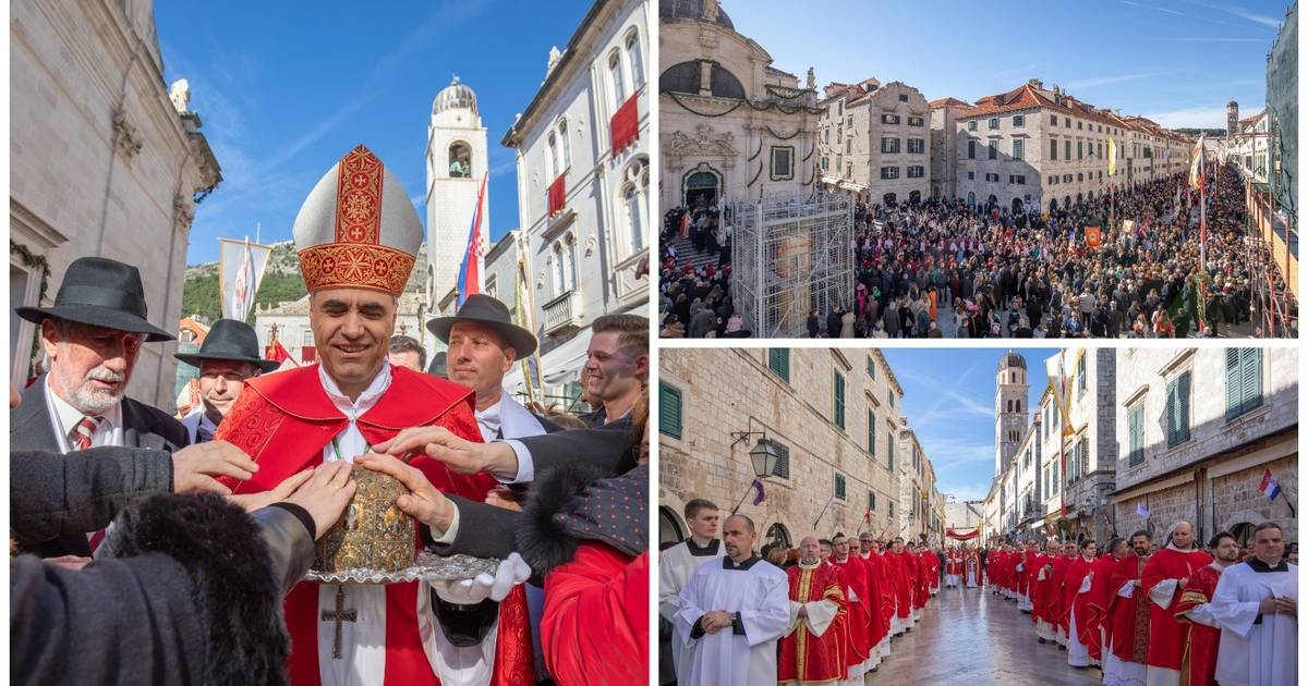 FOTO Pogledajte gužvu na sv. Vlahi: Dubrovčani su proslavili Festu ...