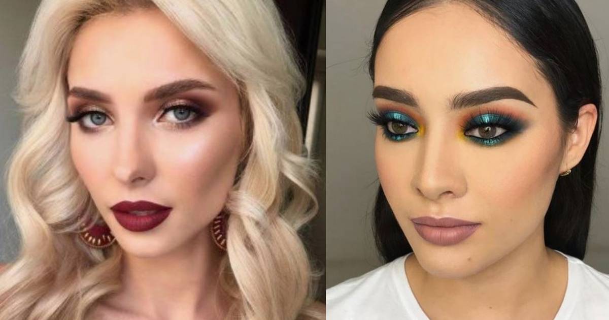 Tonovi čarobne jeseni na licu: Bordo ruž, zelenkasto sjenilo i pastelno ...