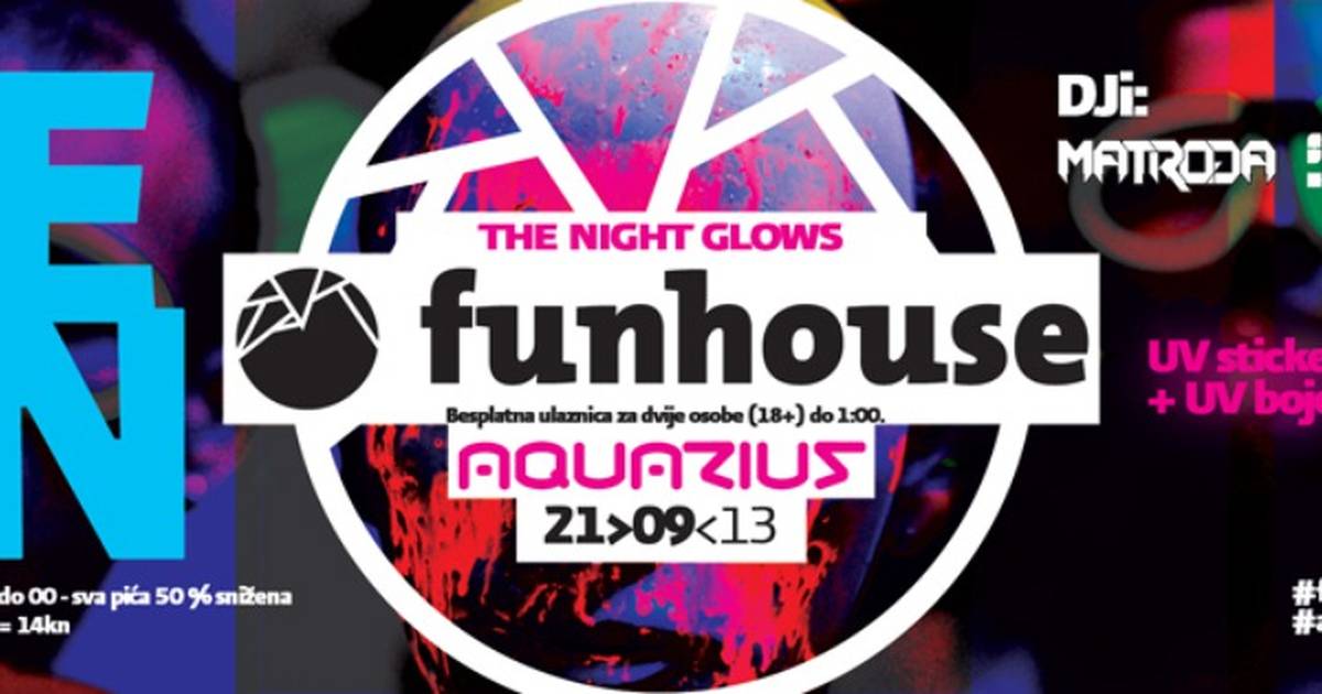 Funhouse: Neon party ove subote u klubu Aquarius | 24sata