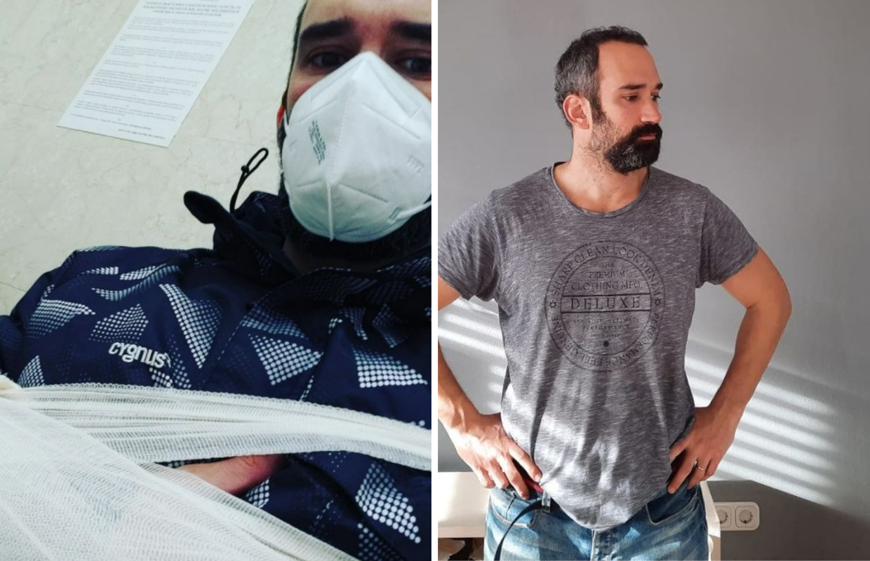 Glumac Marko Cindrić iz serije 'Nestali' javio se u zavojima iz bolnice ...