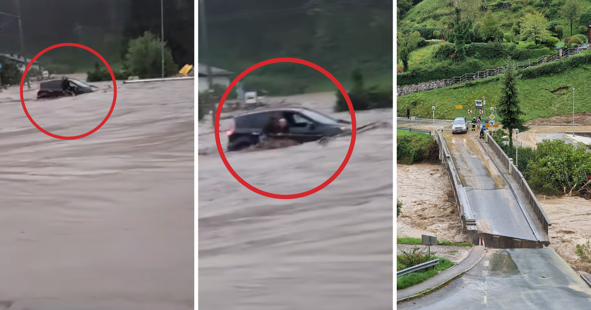 VIDEO Nevjerojatna snimka: Bujica nosi auto u kojem je žena | 24sata VIDEO Nevjerojatna snimka: Bujica nosi auto u kojem je žena | 24sata